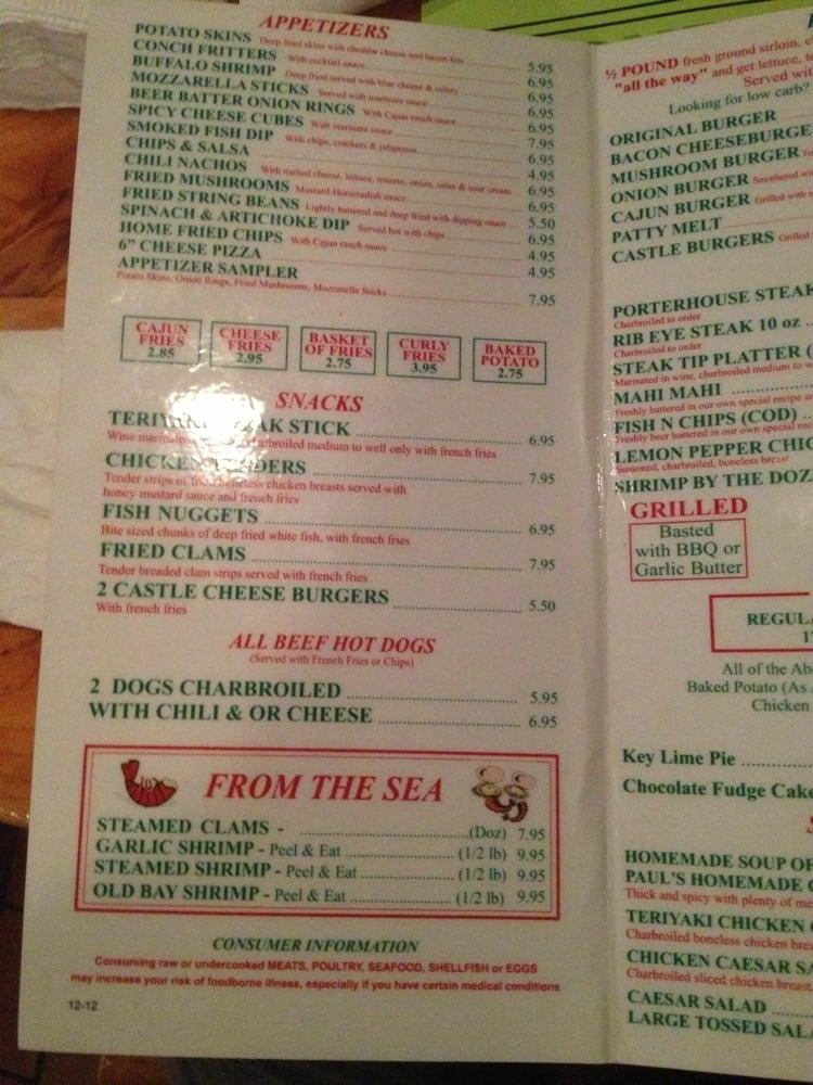 Menu at Uncle Al's pub & bar, Davie, 8200 Griffin Rd