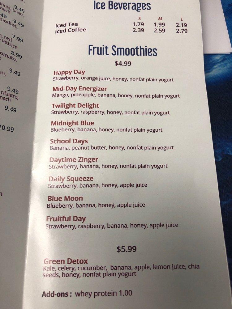 Menu at West Wing Cafe, Washington, 901 D St SW