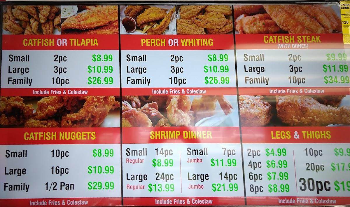 Menu at Chicago Mart Fish & Chicken restaurant, Indianapolis