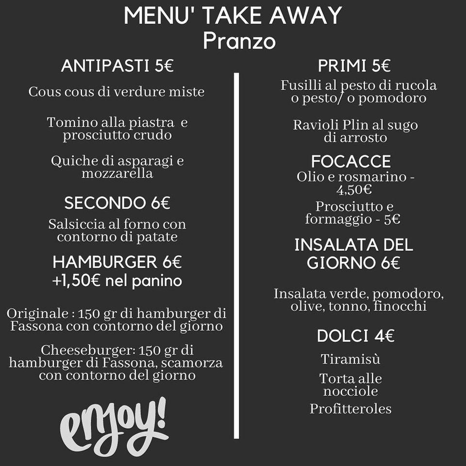 Menu at Imperial Cafe, Villafalletto