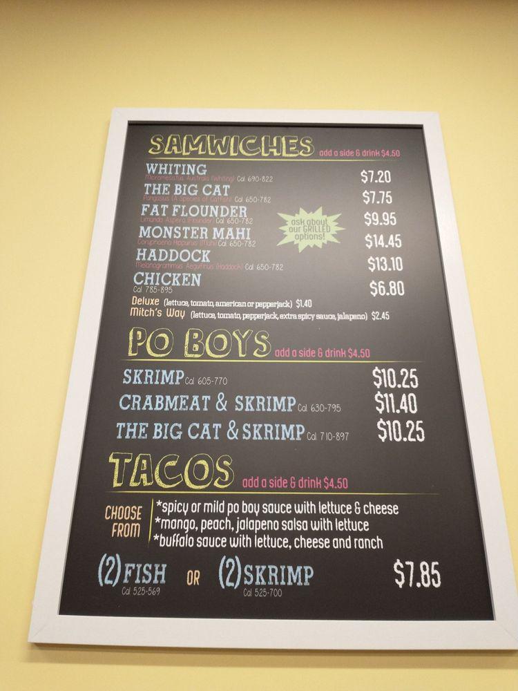 Menu at Skrimp Shack restaurant, Alexandria