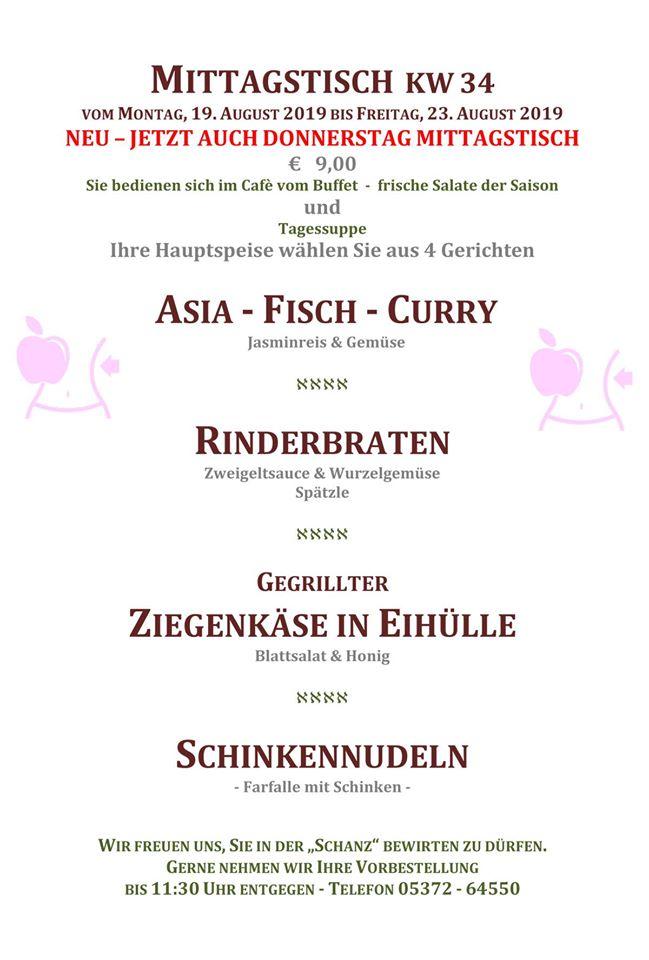 Speisekarte von Hotel zur Schanz restaurant, Ebbs
