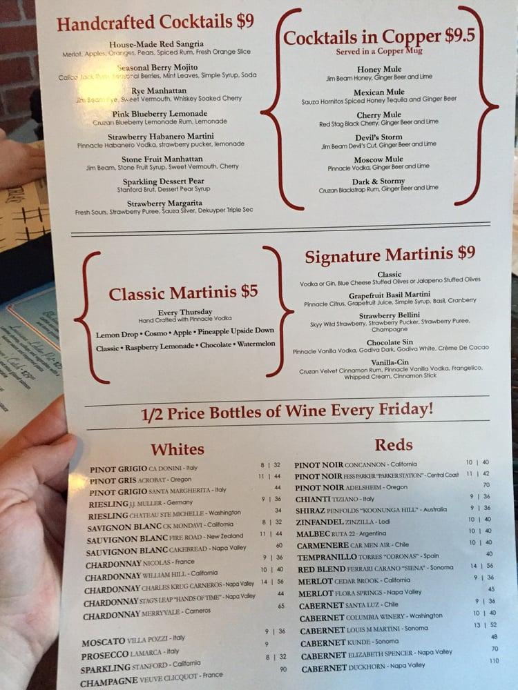 Menu at Atria's Restaurant - Murrysville, Murrysville