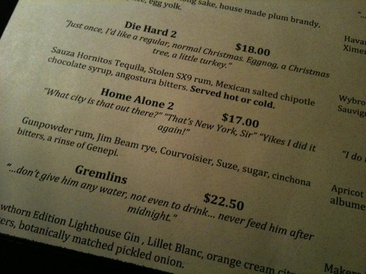 Menu at Hawthorn Lounge pub & bar, Wellington
