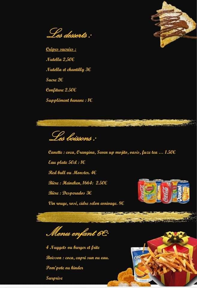 Menu at La Pizza Maison pizzeria, Monthiers