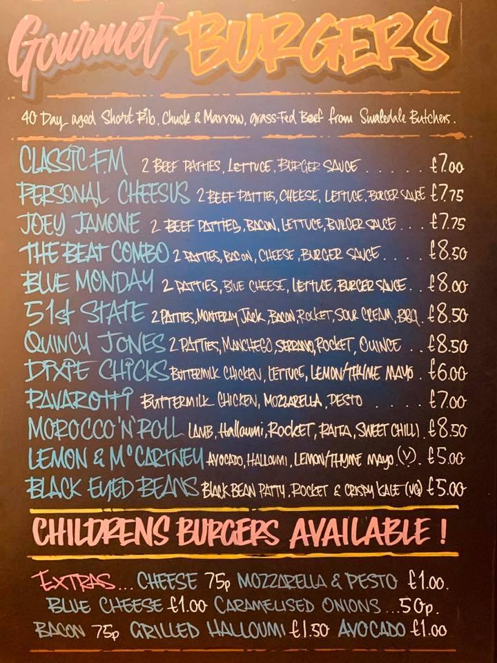 Menu at Twelve Cafe Bar, Baildon, 12 Northgate