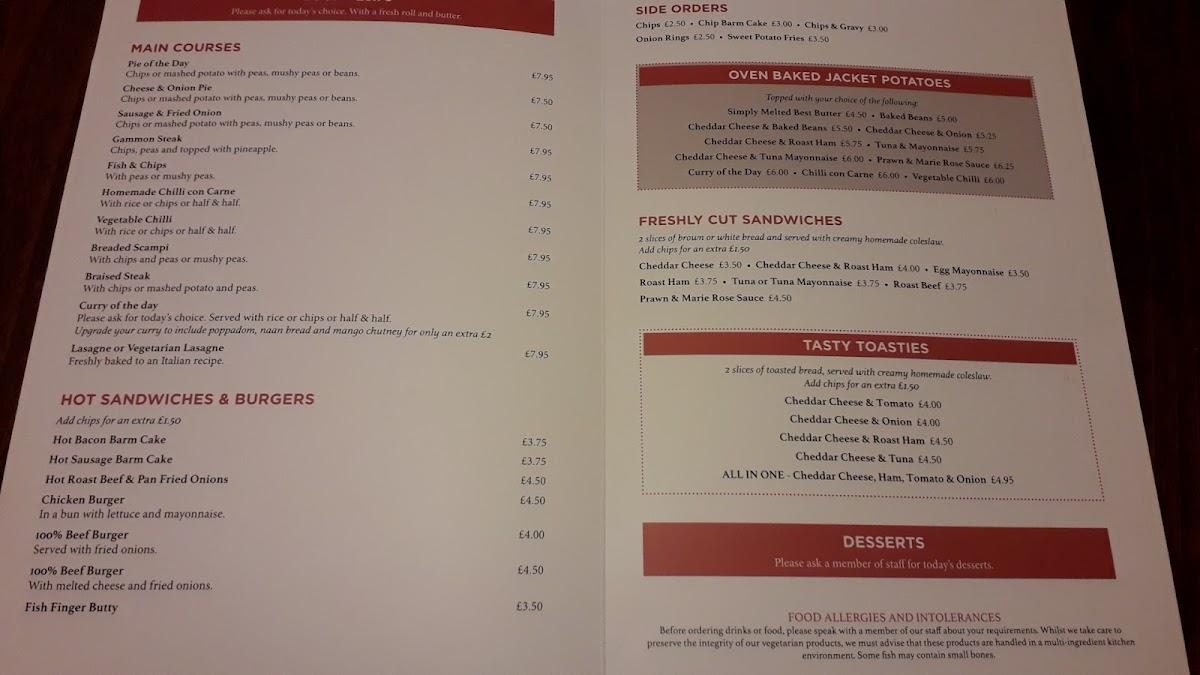 Menu at The Railway pub & bar, Stockport, 223 Stockport Rd