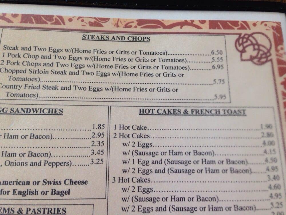 Menu at Olga's Restaurant Diner, Clearwater