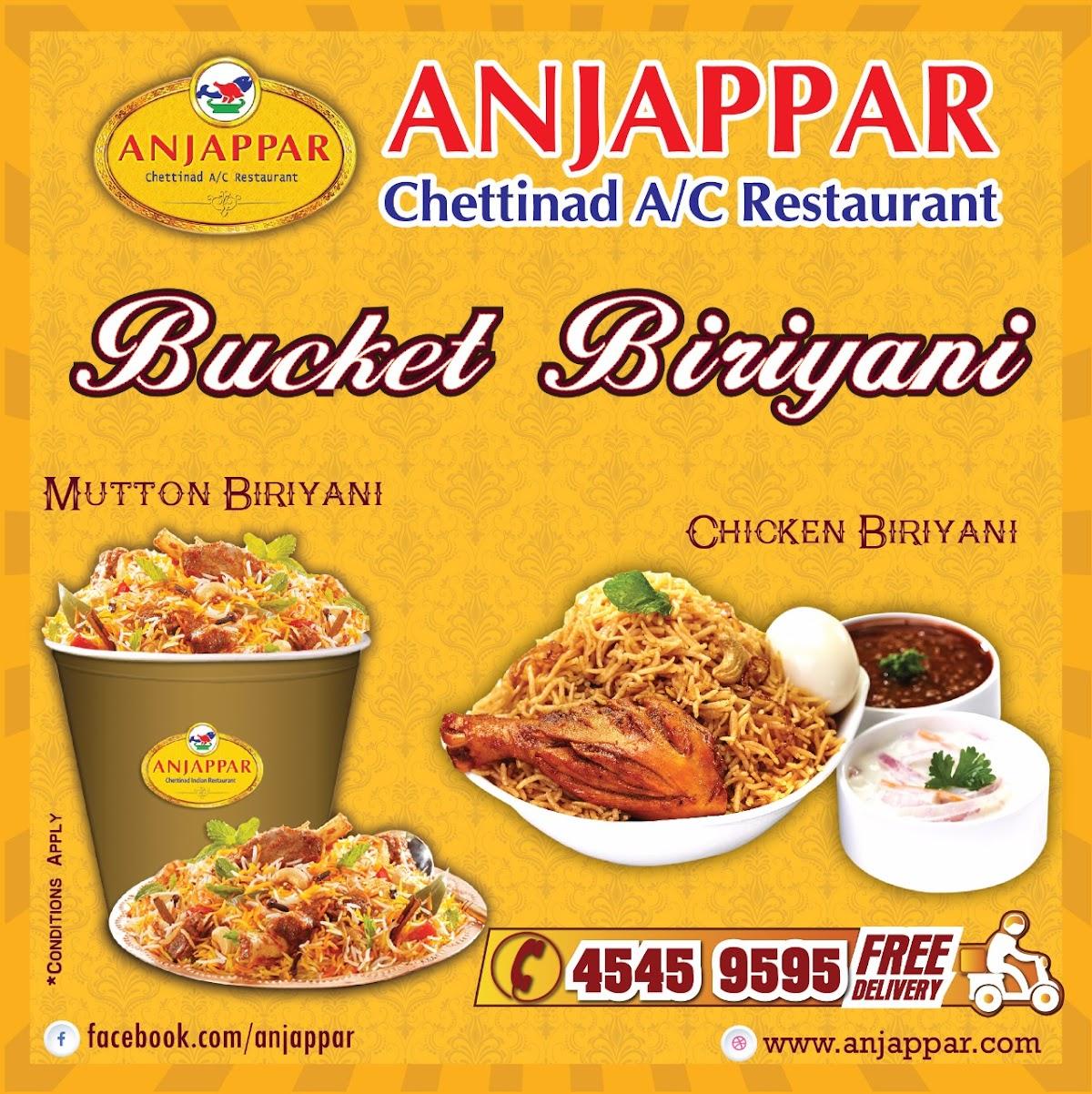 Menu at Anjappar Chettinad Restaurant Kilpauk, Chennai