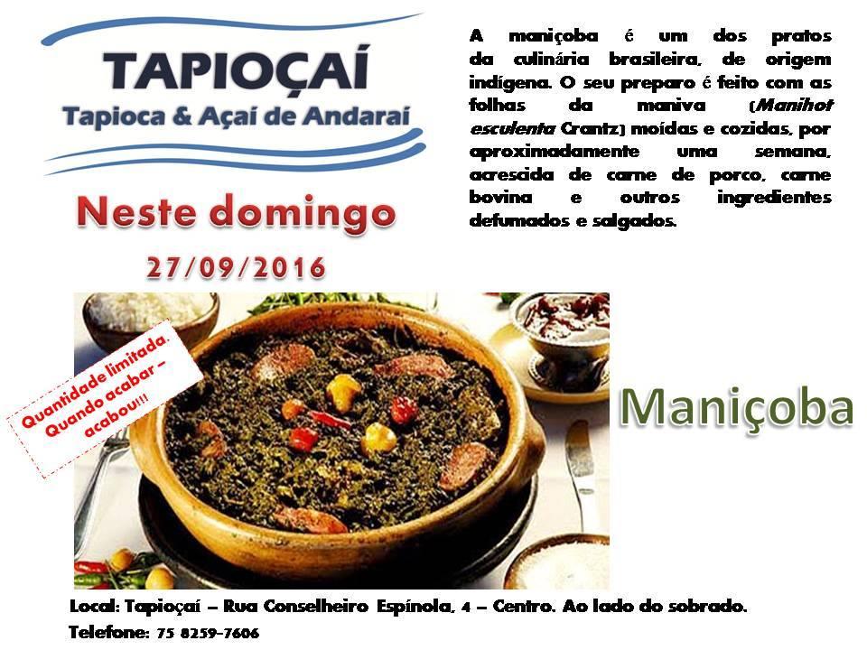 Menu em Tapioçaí - tapioca e açaí de Andaraí restaurante, Brasil ...