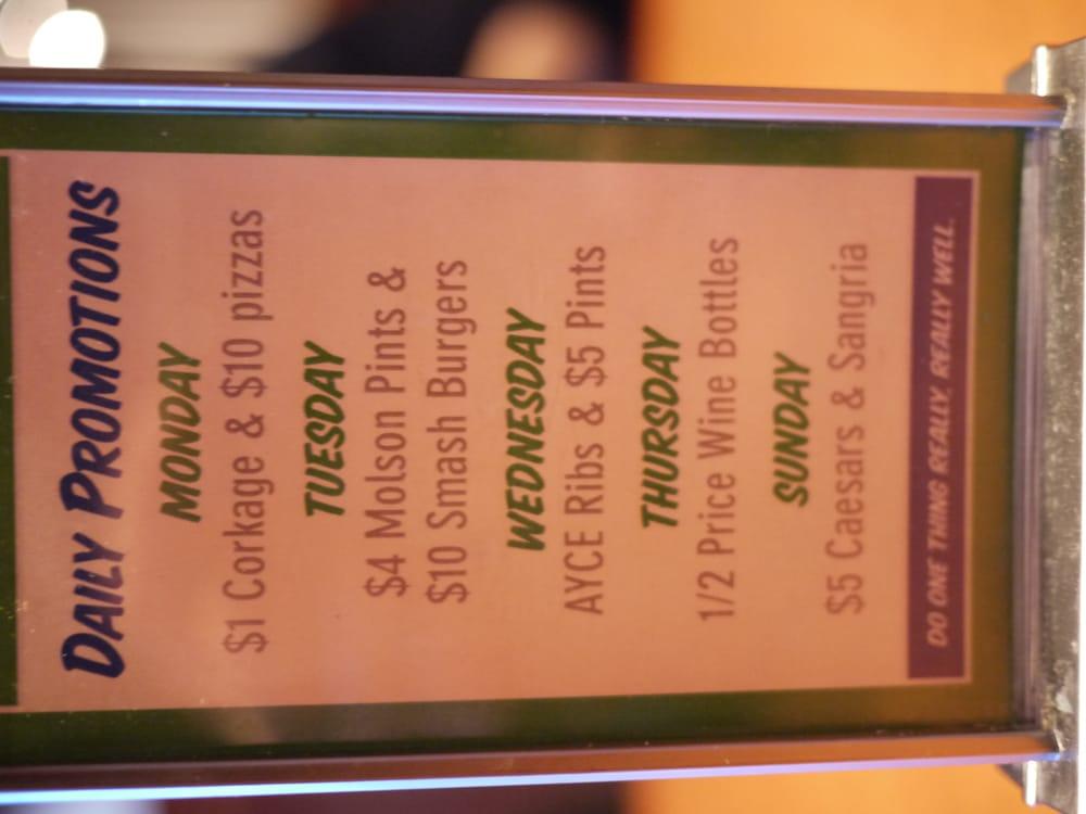 Menu at Smash Kitchen and Bar, Markham