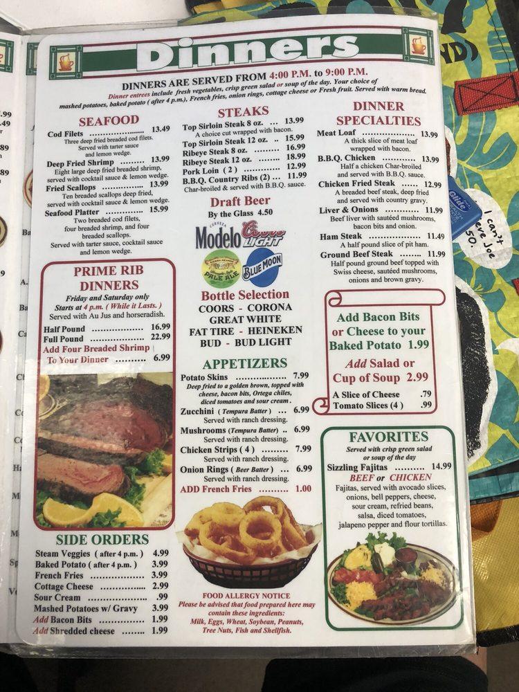 Menu at Vittles Family Restaurant, Anderson