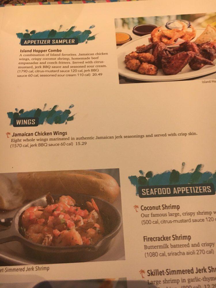 Menu at Bahama Breeze pub & bar, Paramus, Bergen Town Center