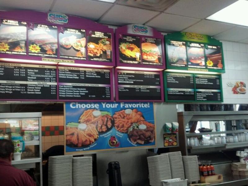 Menu at Miami Subs restaurant, Kendall West