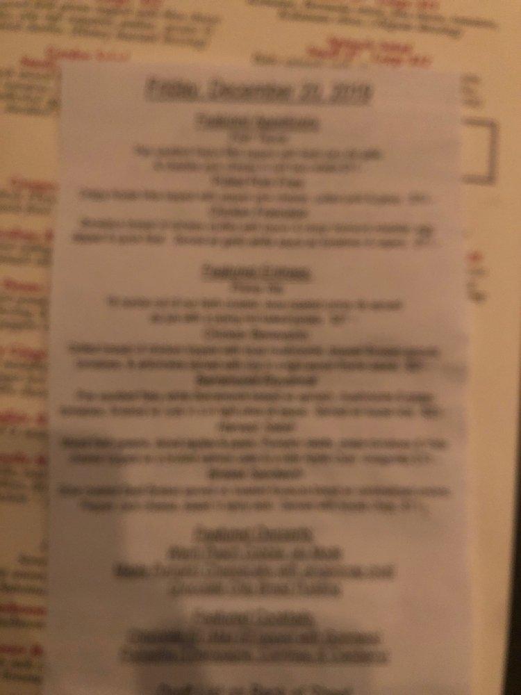 Porterhouse Restaurant And Pub Menu at Bennie Keim blog