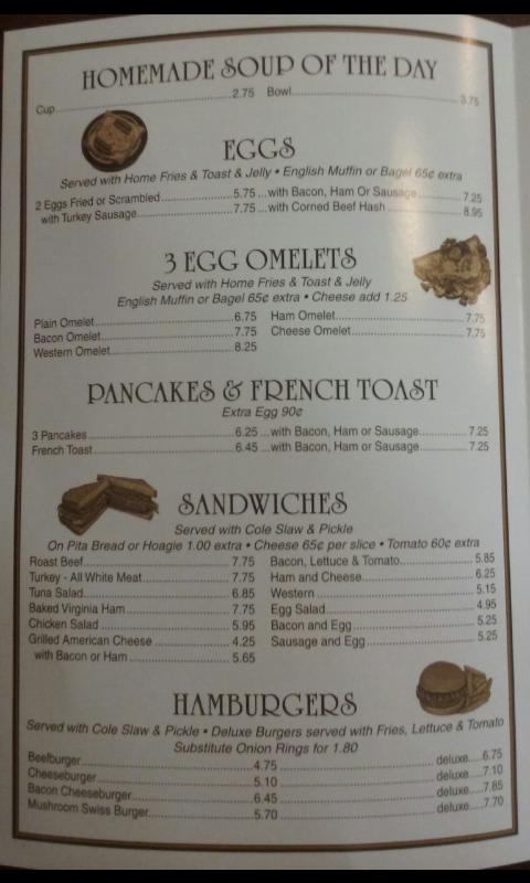 Menu at Toasted Café cafe, Margate