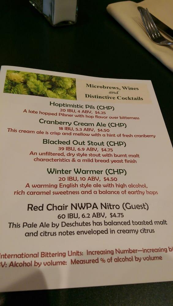 Menu at Courthouse Pub, Manitowoc