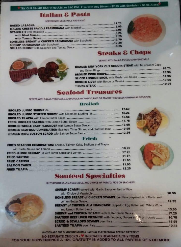 Menu at Dons Diner restaurant, Irvington