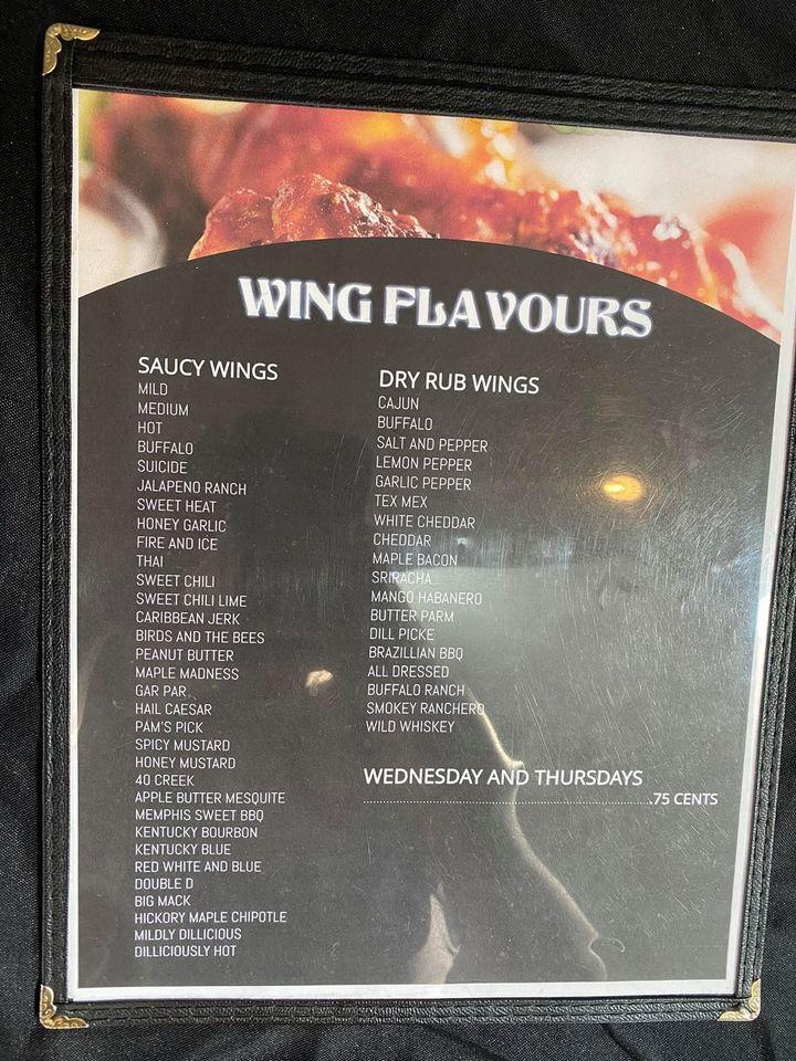 Menu at That Place On Cameron restaurant, Kawartha Lakes