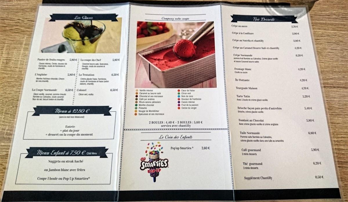 Menu au Le P'tit Cardinal restaurant, Thury-Harcourt, 8 Le Hom