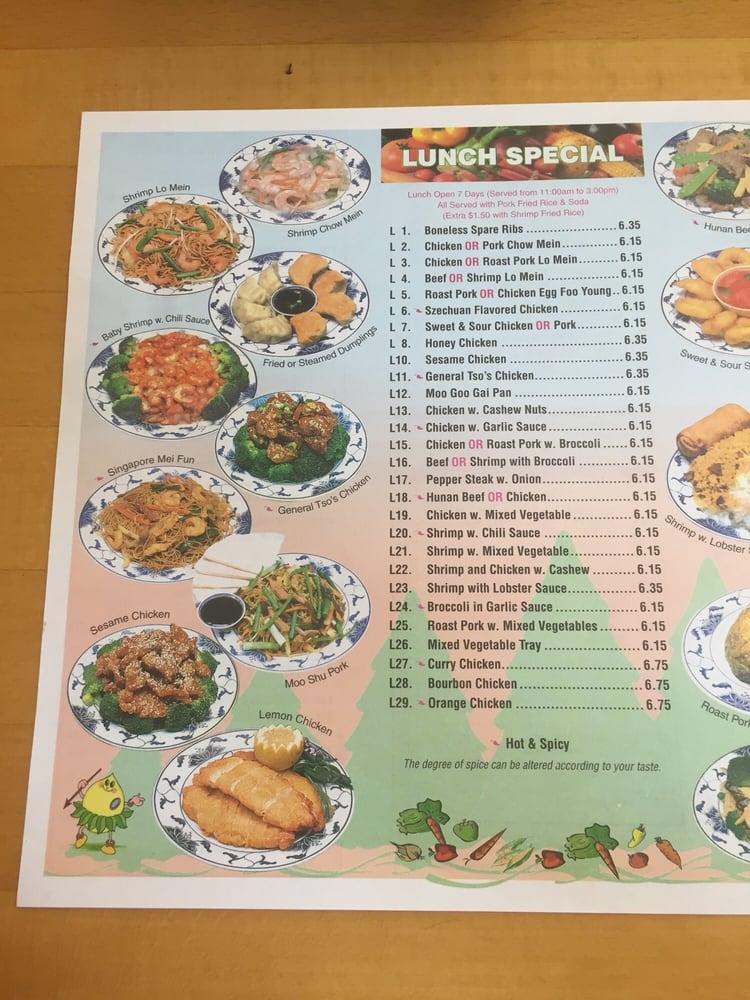 Menu at Chen's Restaurant, Orlando
