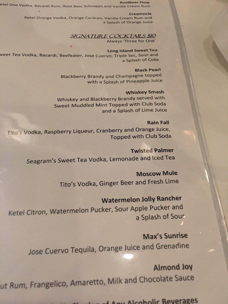 Menu at Ocean One Bar & Grille, Las Vegas