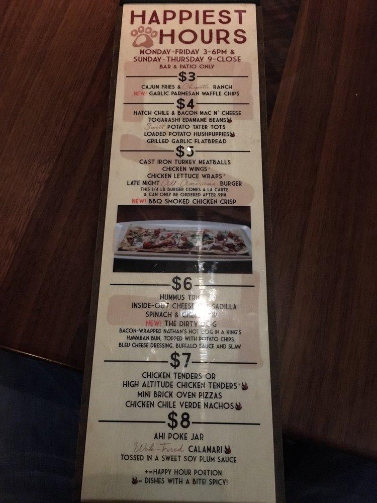 Menu at Lazy Dog Restaurant & Bar, Downey