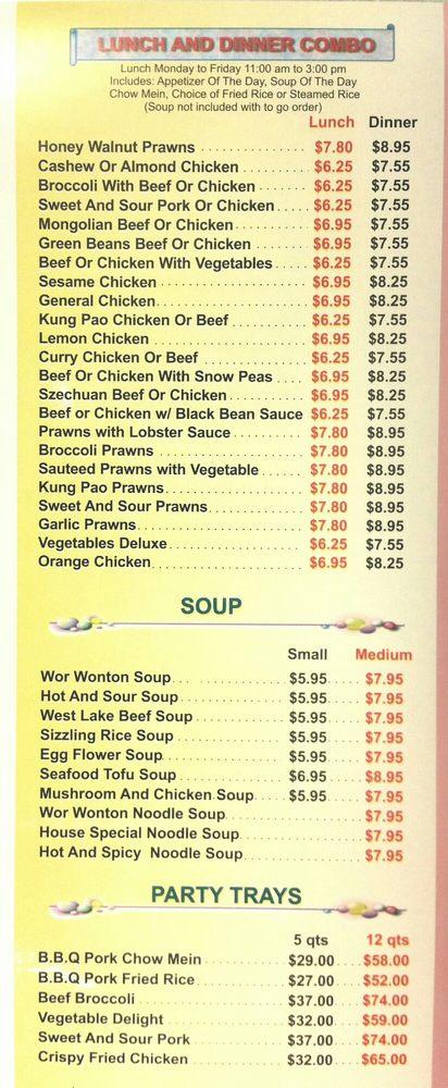 Menu at Ming Sing | Chinese Restaurant, Lodi