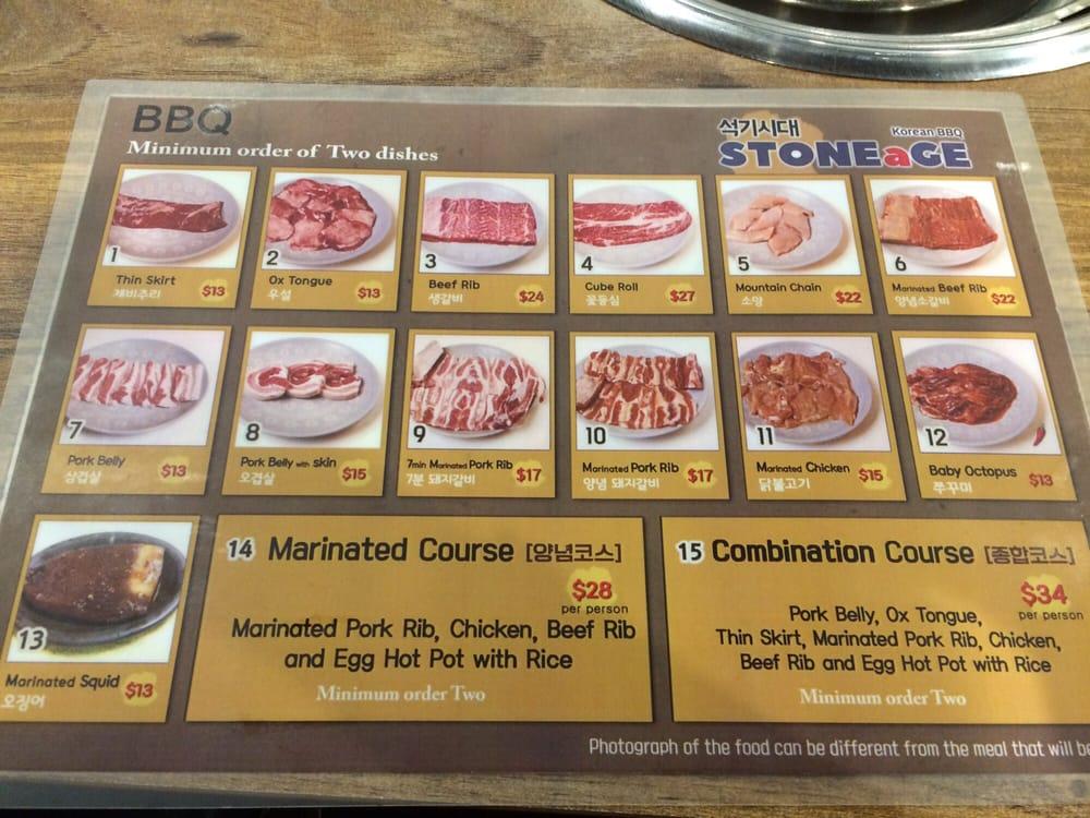 Menu at Stoneage BBQ West Ryde, West Ryde