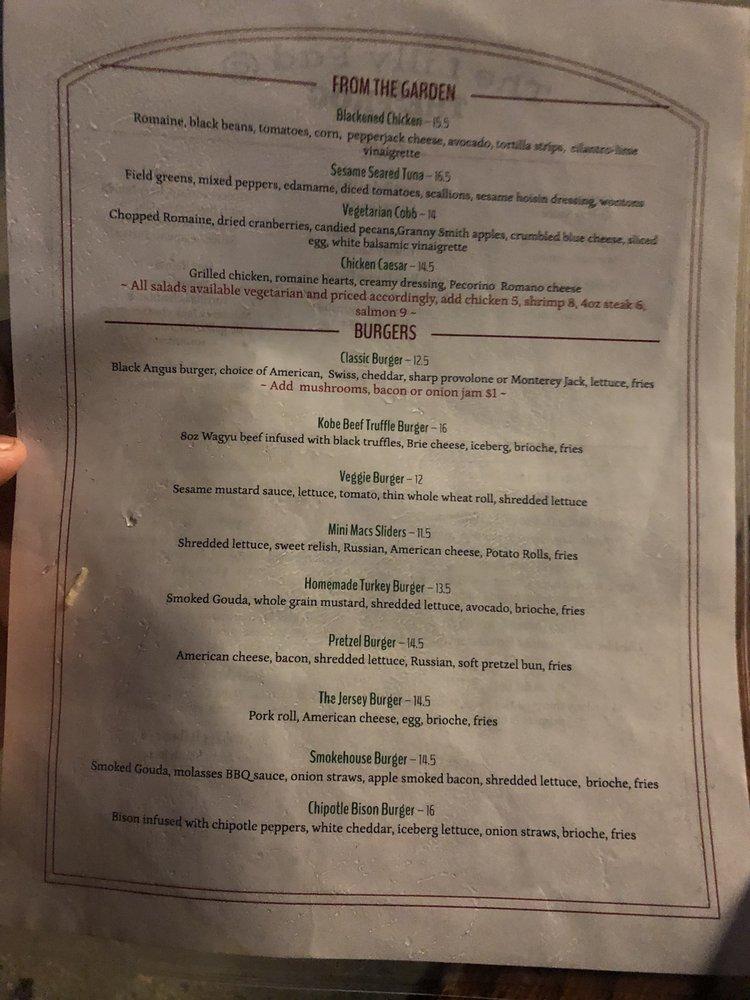 Menu at The Frog Restaurant and Sports Bar, Morristown