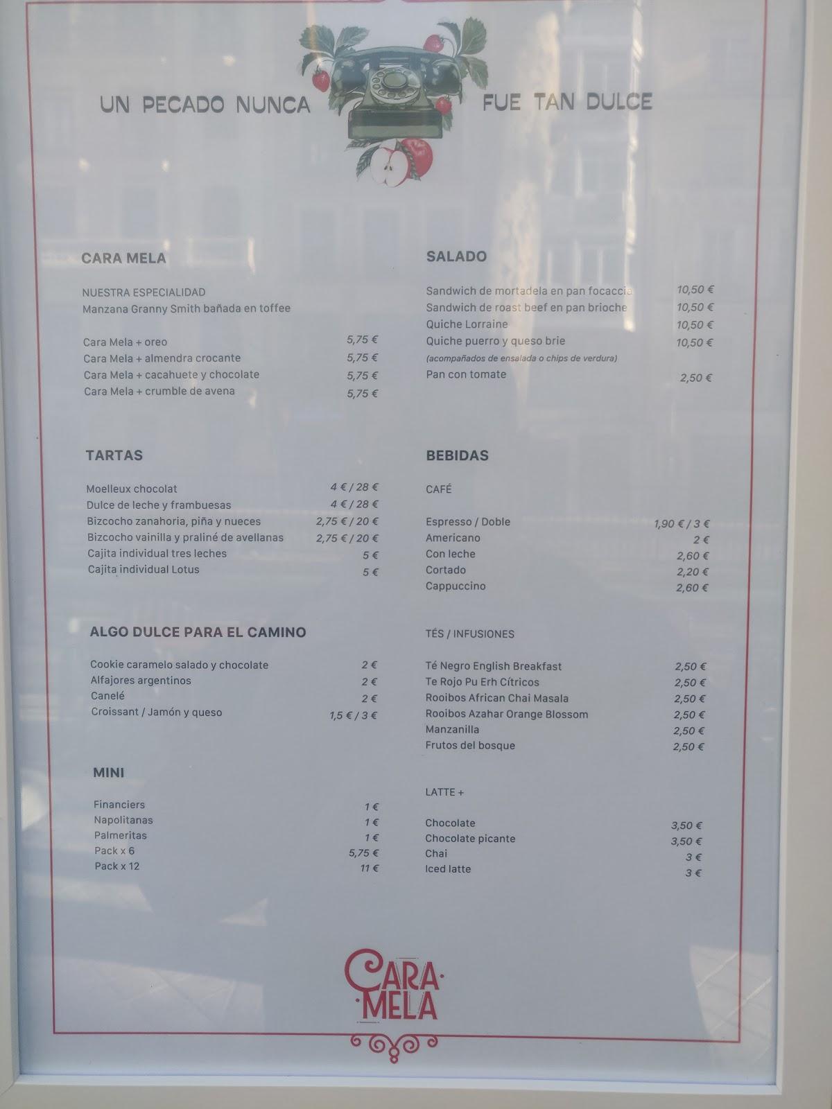 Carta de Cara Mela, Madrid