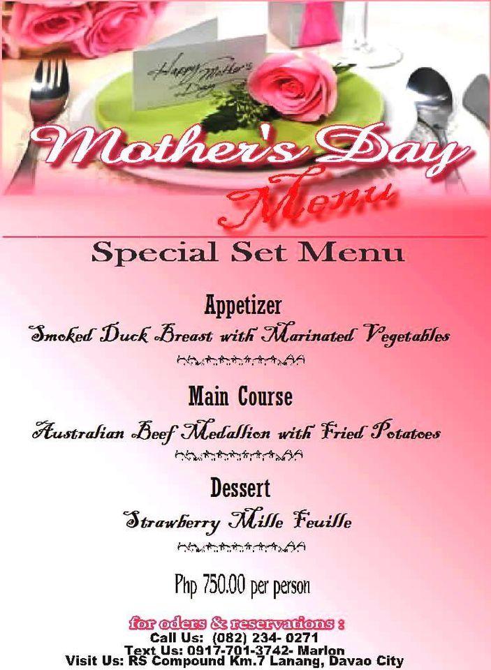 Menu at The Swiss Deli & Restaurant - Mamay Road, Davao City, Davao City