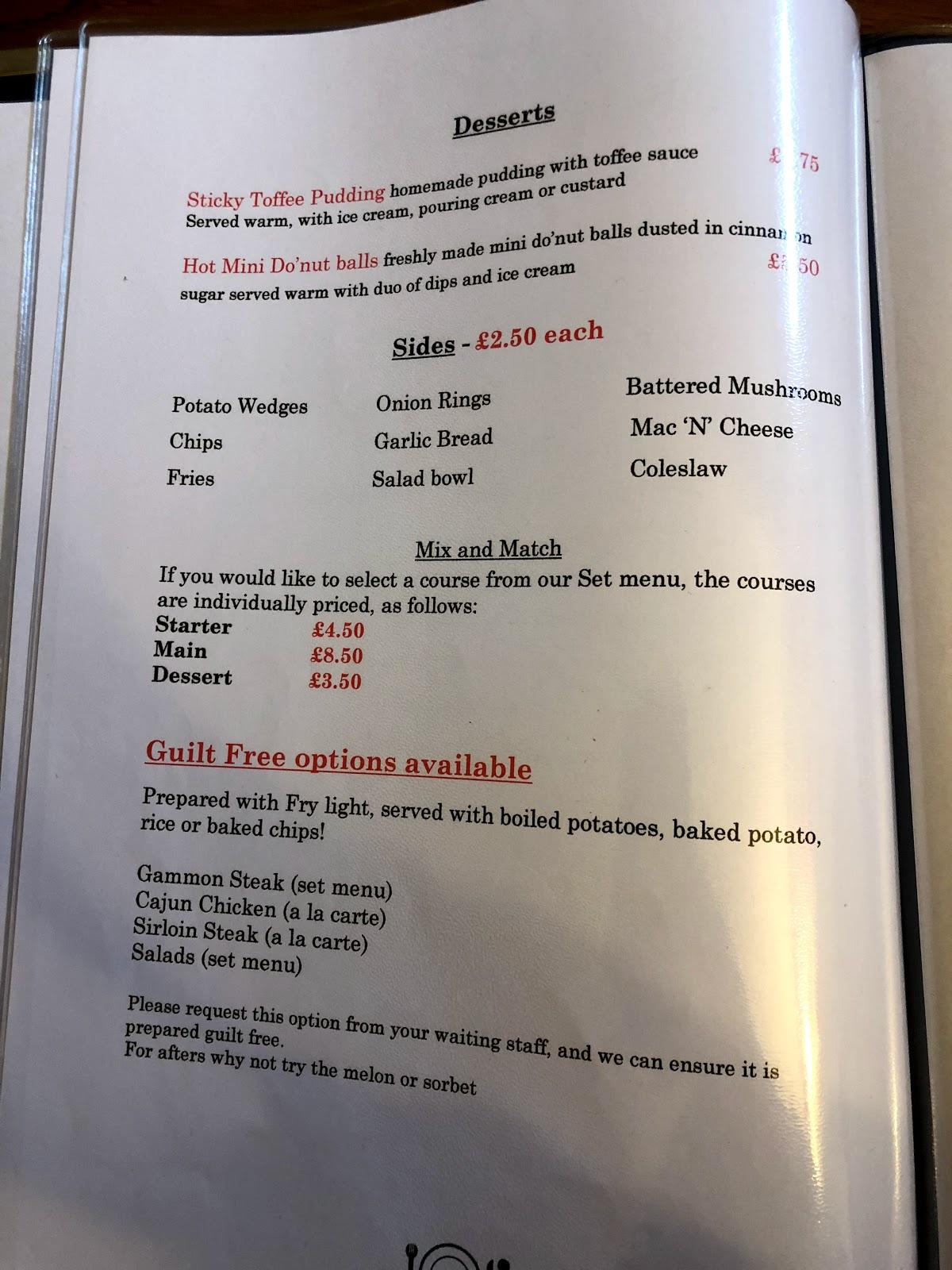 Menu at The Soo Hoose ltd restaurant, Falkirk