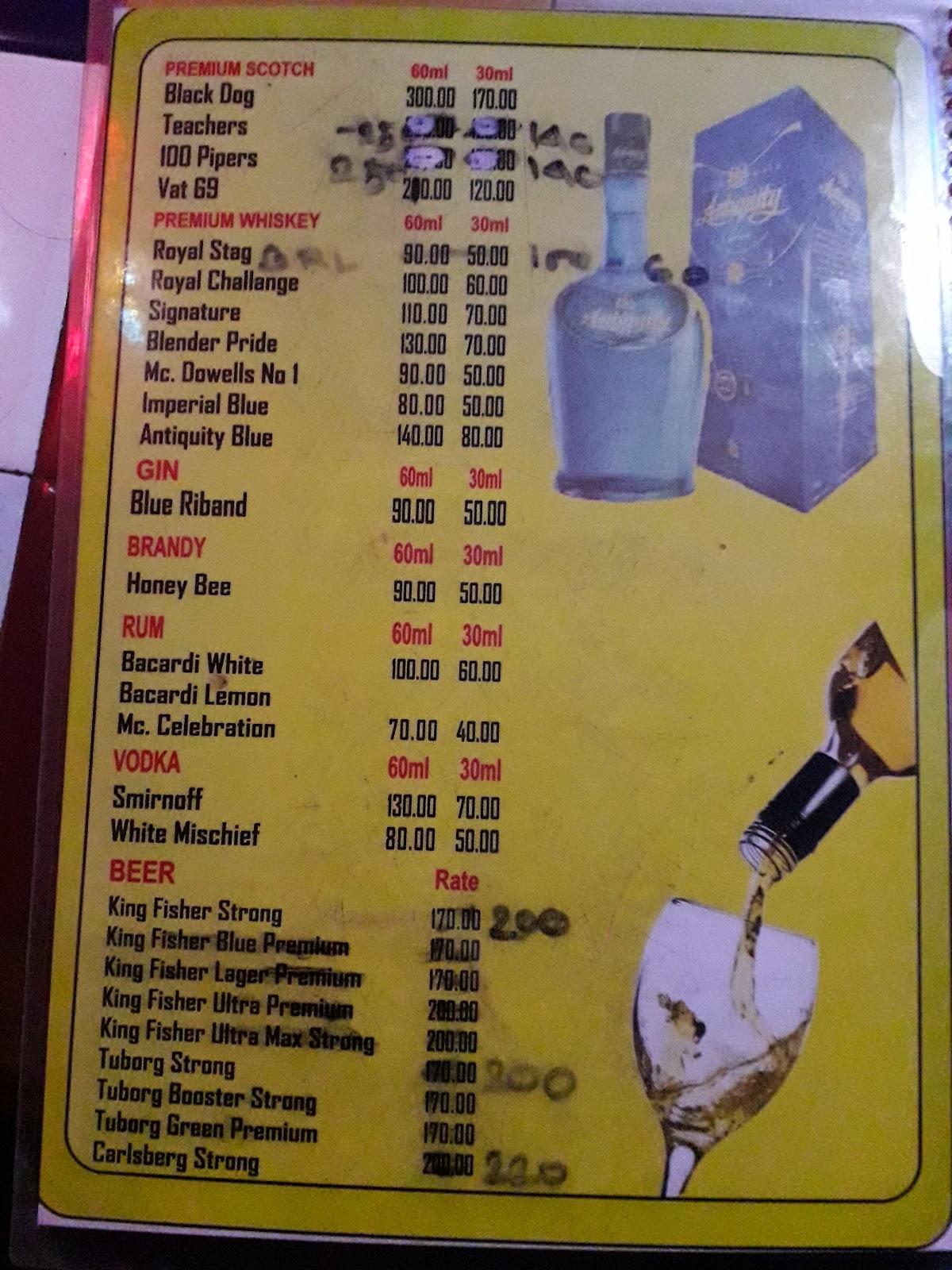 Menu at Paramount Bar & Restaurant, Howrah, National Highway No 6