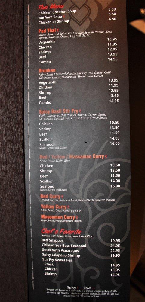 Menu at Takashi Bistro pub & bar, Memphis