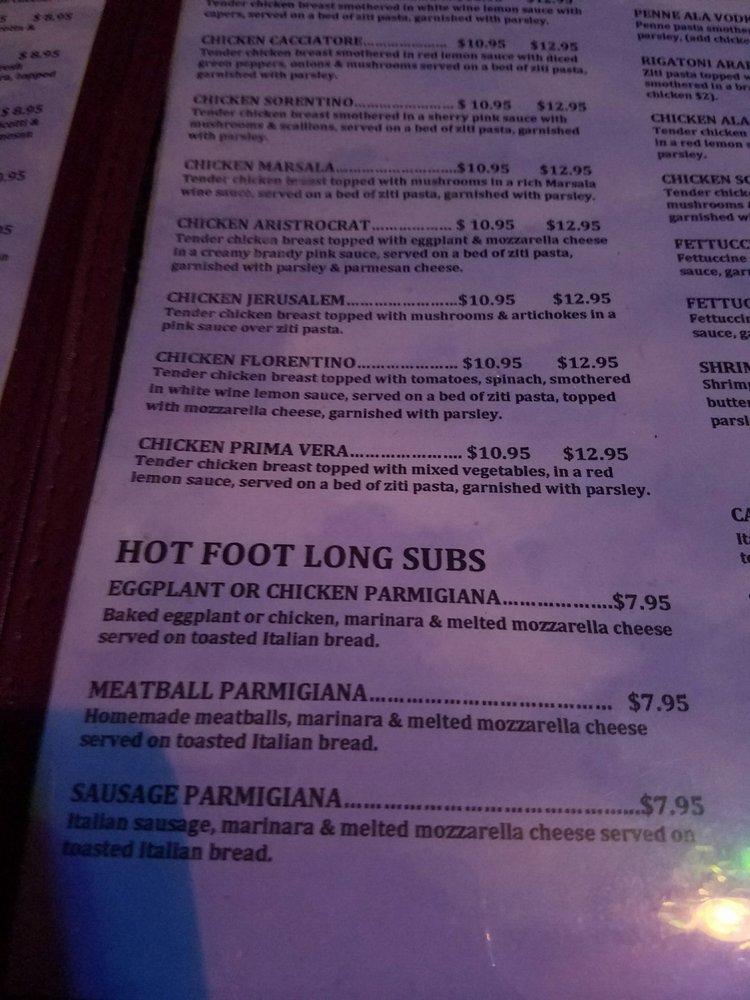 Menu at Prespa's Italian Restaurant 1, Arlington, W Arkansas Ln