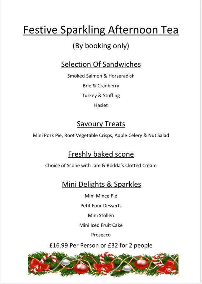 Menu at The Old School Tea Rooms, Clumber Park
