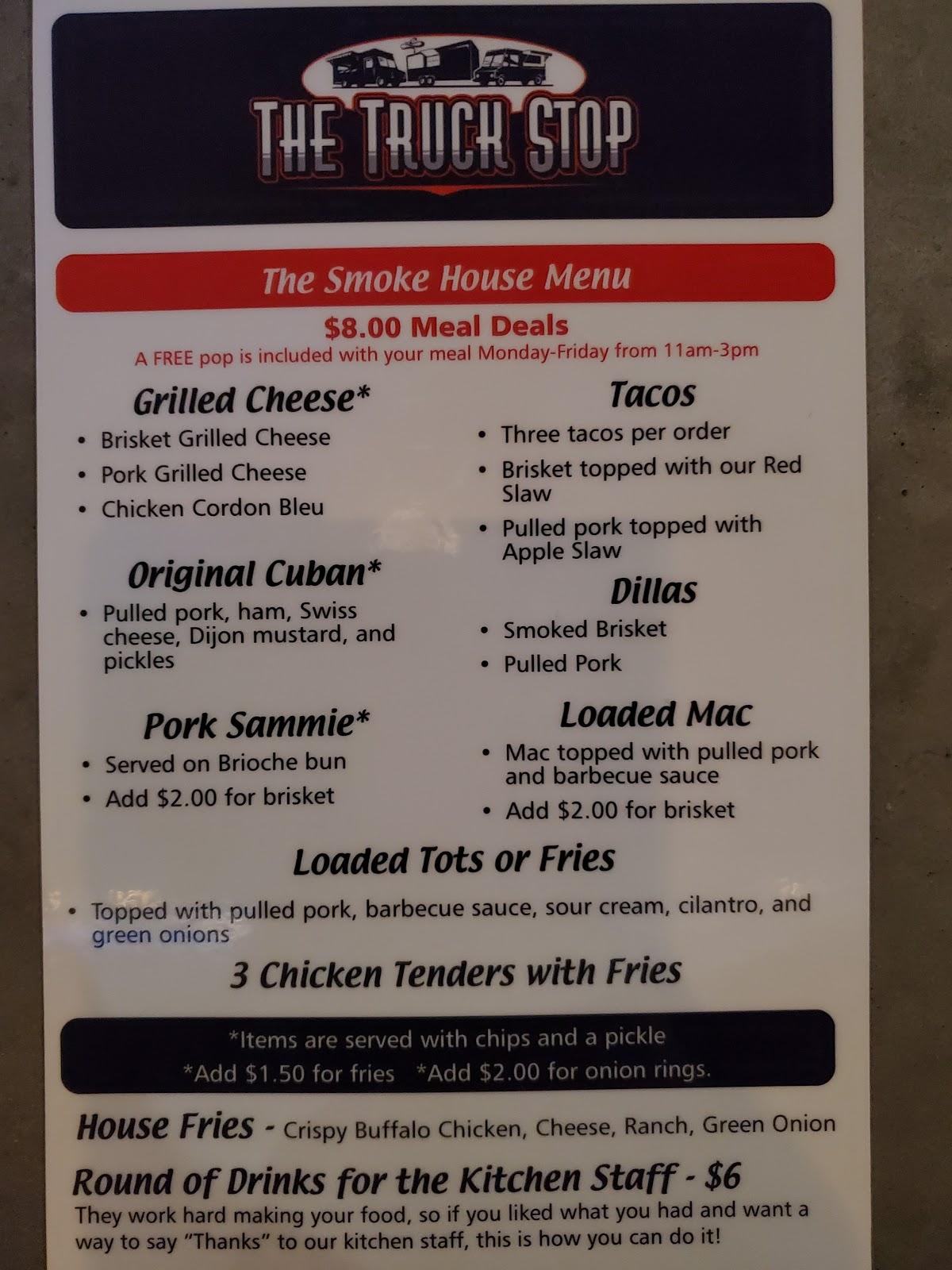 Fifth Wheel Truck Stop Menu at Pamela Drake blog