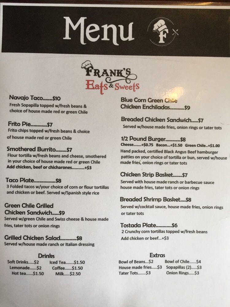 Menu at Frank's Eats & Sweets desserts, Questa
