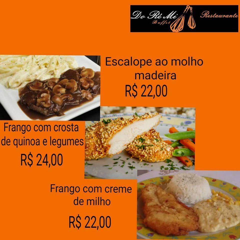 Menu at Do-Re-Mi Buffet Comércio e Serviços restaurant, São Paulo