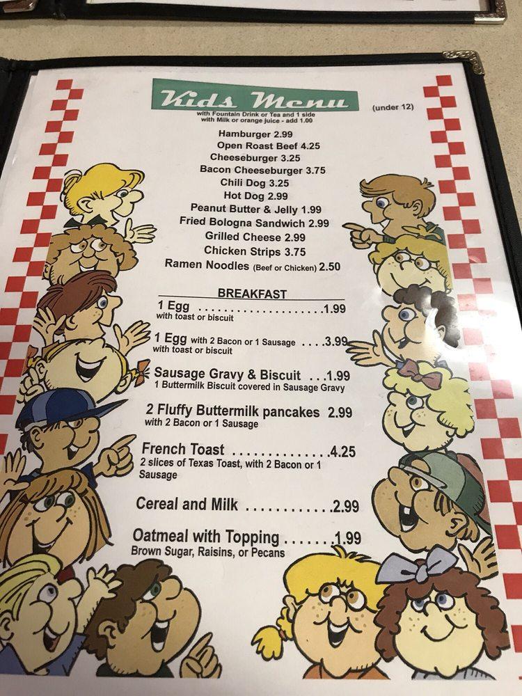Menu at Hillview Family Diner restaurant, Louisville