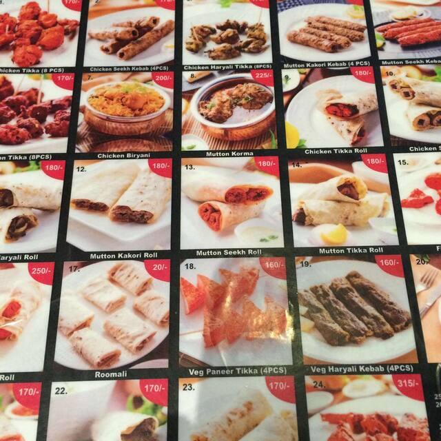 Menu at Khan Chacha, New Delhi, District Center
