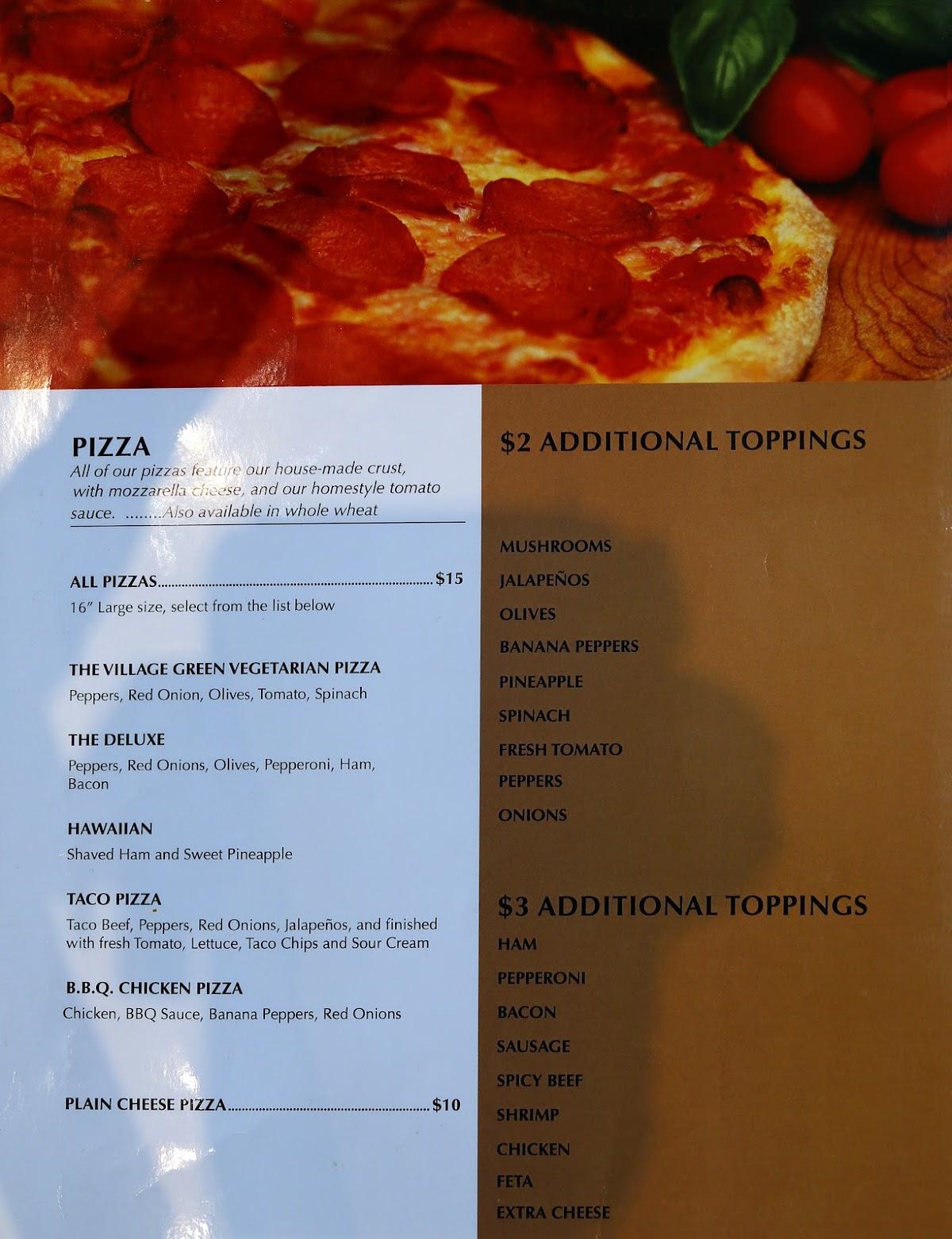 Menu at 27 Street Grille pizzeria, Vernon