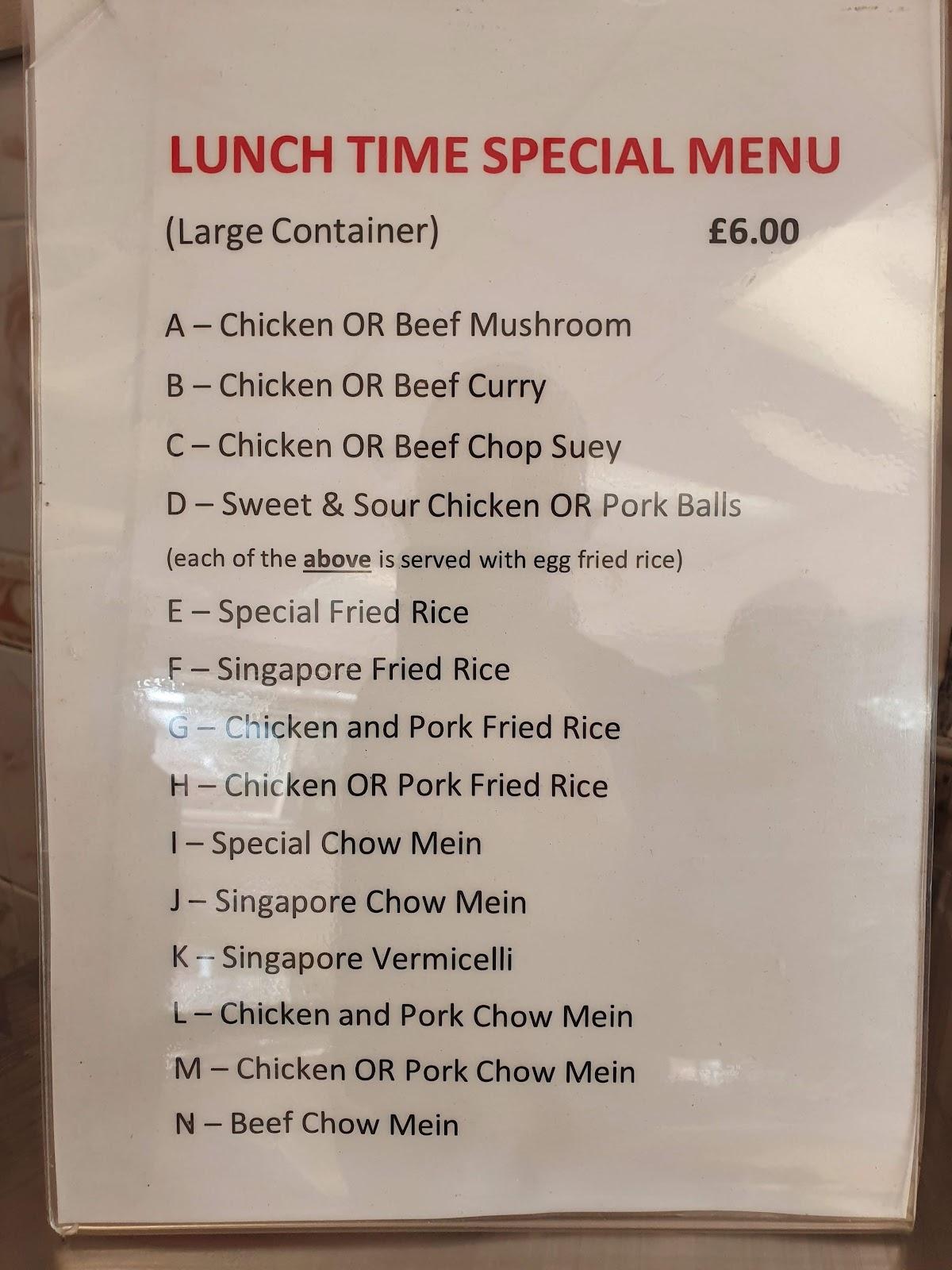 Menu at Golden Valley fast food, Welwyn Garden City, 100 Peartree Ln