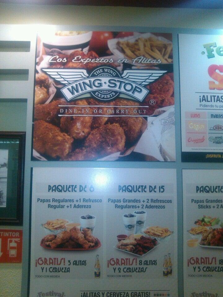 Carta del restaurante Wingstop Churubusco, Nezahualcóyotl, Av. Río ...