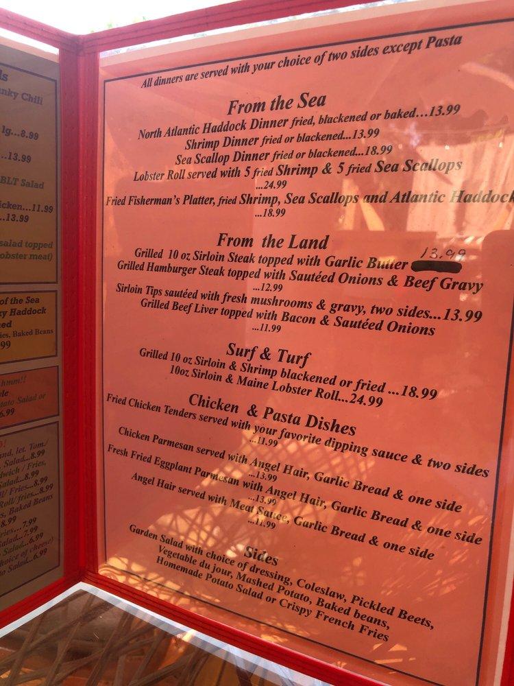 Menu at Silver Dolphin Restaurant, Hernando Beach