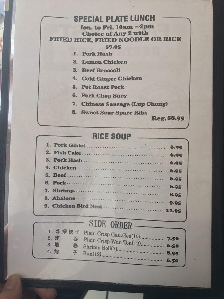 Menu at Far East Sushi & Seafood restaurant, Waipahu