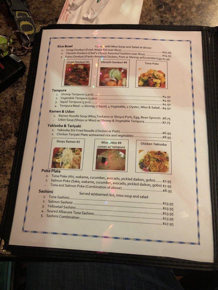 Menu at Su T Bar, Salem