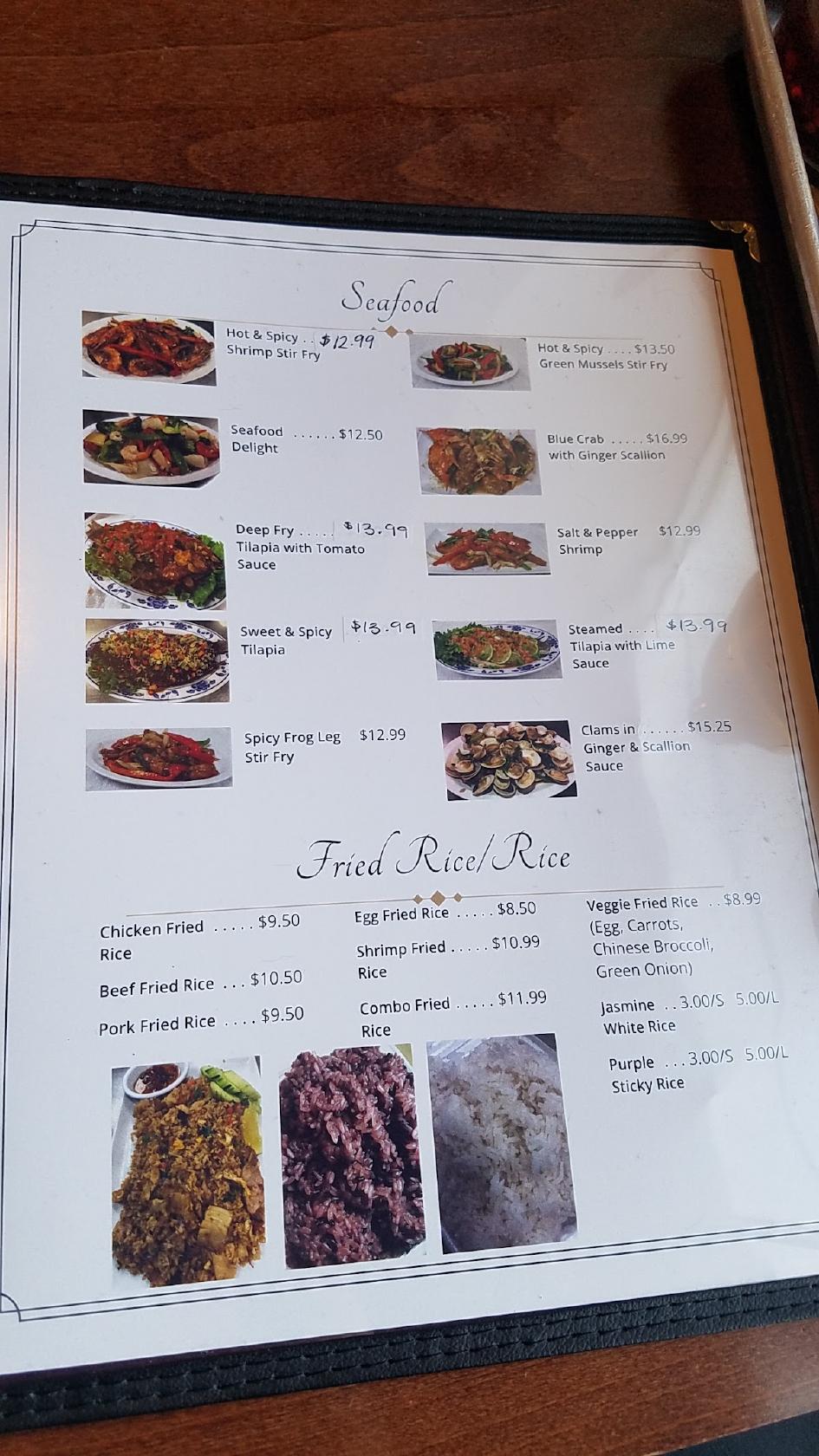 Carta de Little Asia Cafe, Saint Paul