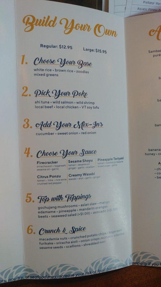 Menu at The Scale pub & bar, Williston
